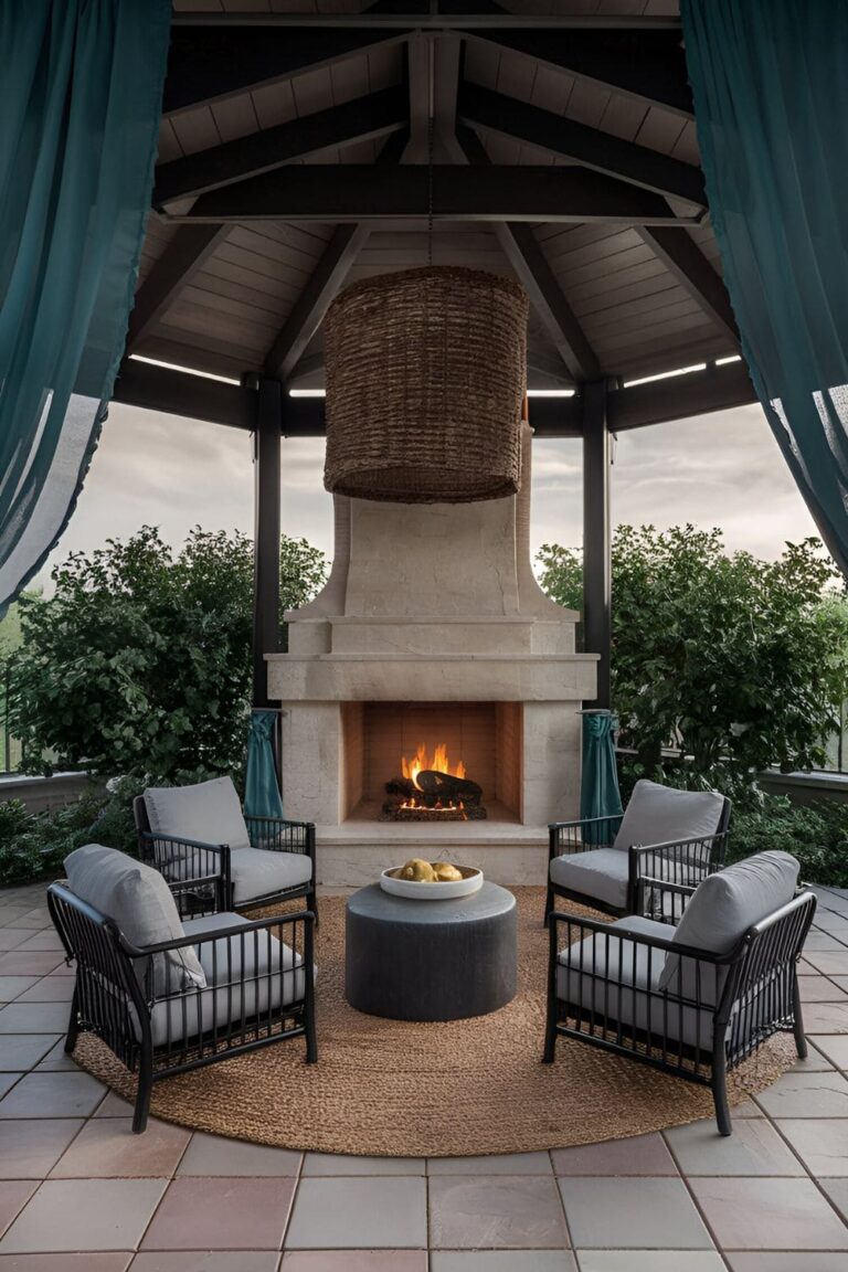 20 Outdoor Patio Fireplace Ideas for Instant Cozy Vibes!