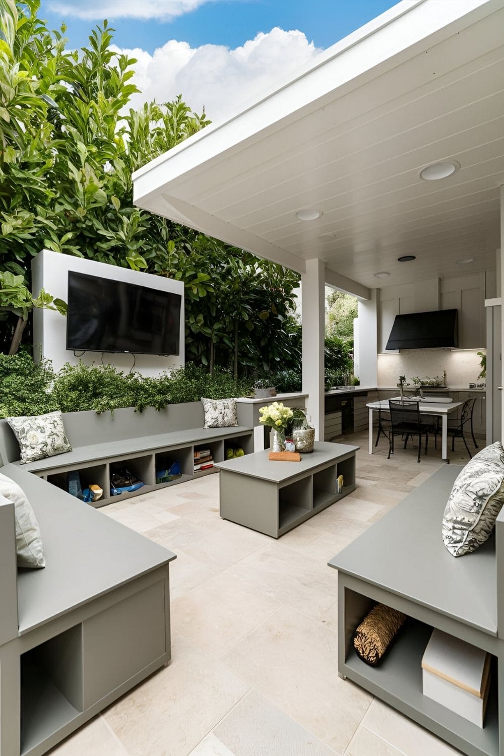 20 Outdoor Patio Ideas with TV for Ultimate Summer Setup!