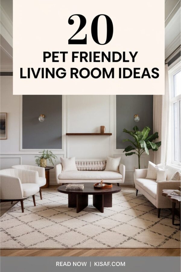 20 Pet-Friendly Living Room Ideas Every Petowner Should Try